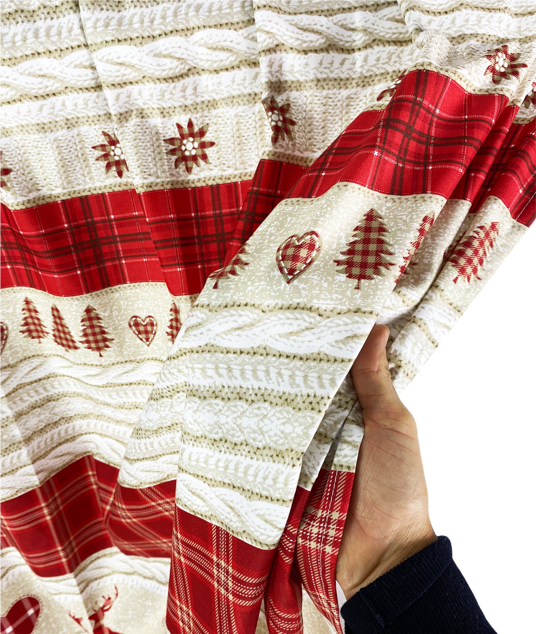 TENDA TIROLESE COASSOLO ROSSO in stile montanaro CM. 150X280 made in italy