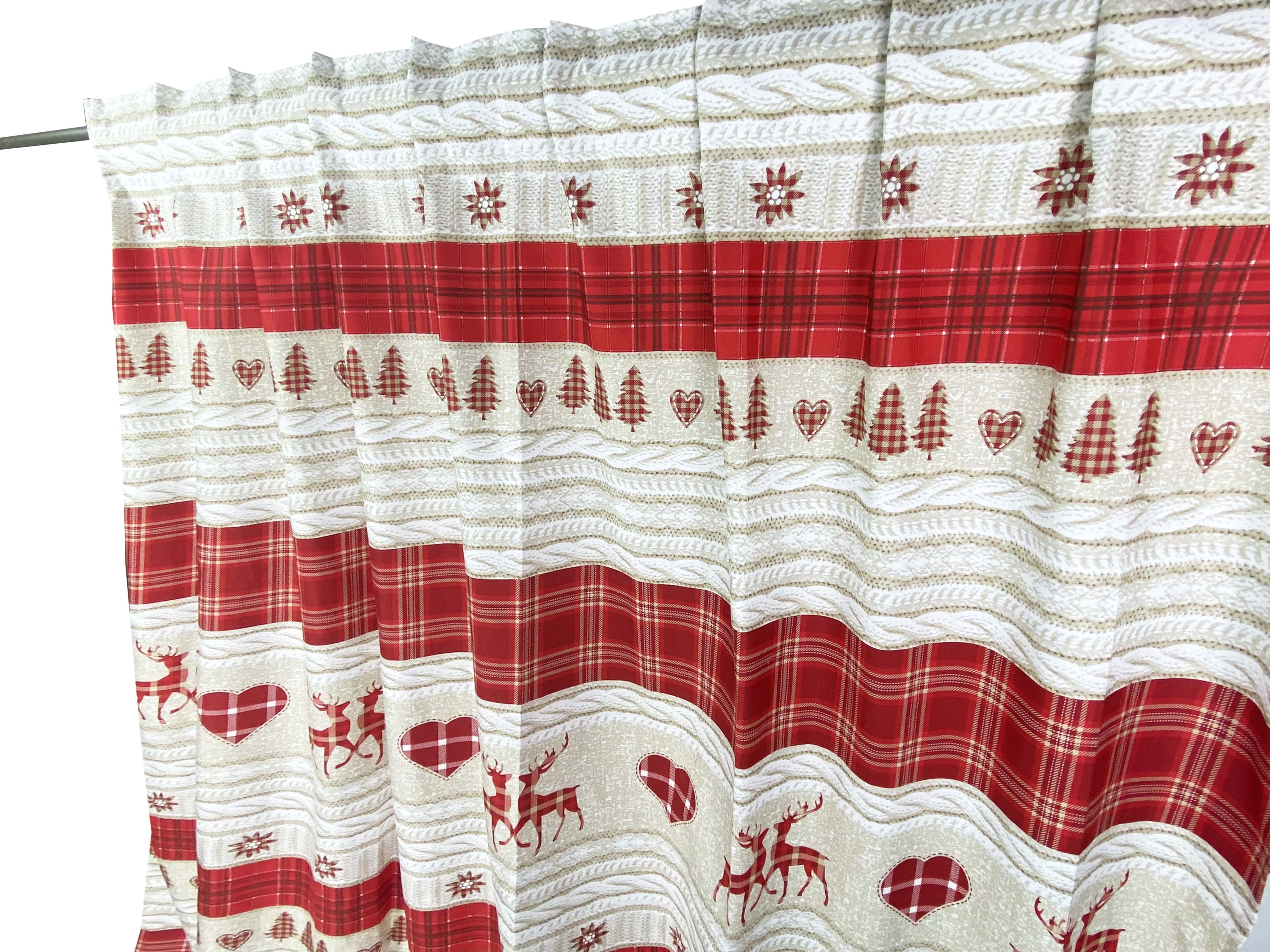 TENDA TIROLESE COASSOLO ROSSO in stile montanaro CM. 150X280 made in italy